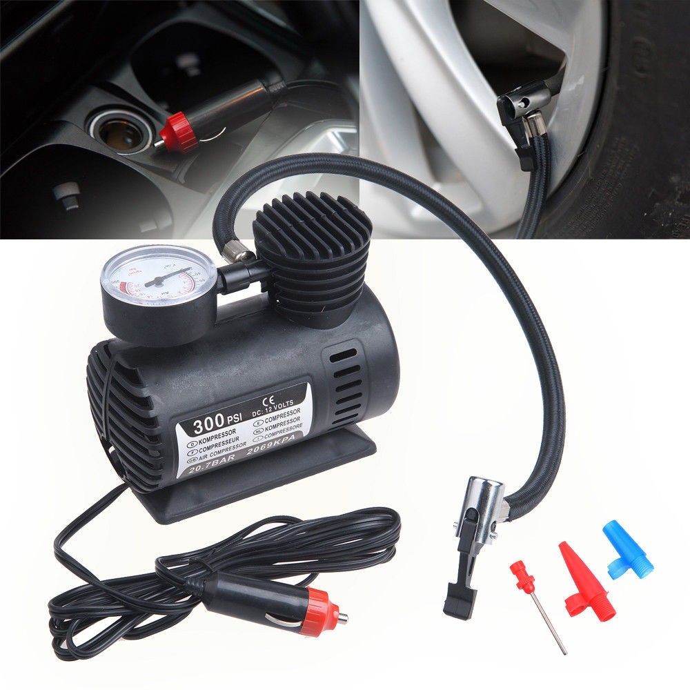 Pachet promotional Compresor auto pentru aer, 12v + aspirator auto ...